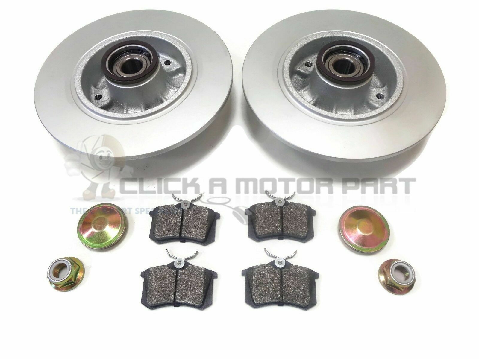 RENAULT MEGANE MK3 ESTATE 09-16 REAR 2 BRAKE DISCS PADS BEARINGS 30MM ...