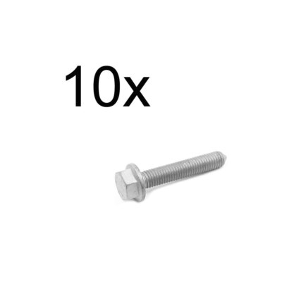 10x VW Skoda Seat Audi Sechskantbundschraube M10 x 1.5 x 55mm N10706901 ...