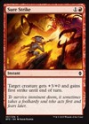 Moderate Play, English MTG Foil Sure Strike - Foil Battle For Zendikar ...
