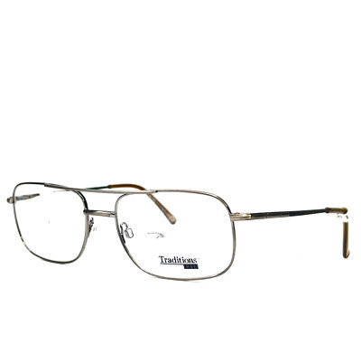 Traditions OW 92 COL 20 Gunmetal Aviator Full Rim Eyeglasses Frames 56 ...