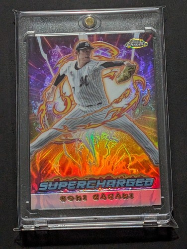Roki Sasaki - 2024 Topps Chrome NPB #SC-13 Supercharged SSP Case Hit | eBay