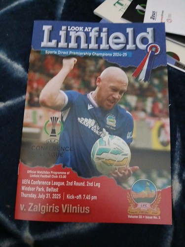 Linfield v Zalgiris Vilnius Uefa Conference League Season 2025-2026 ...