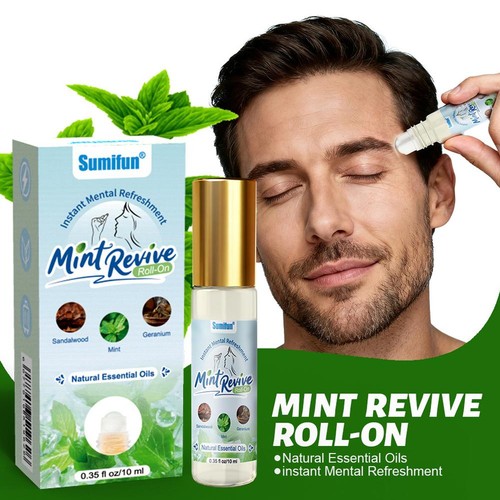 Mint Nose Breathing Roll-On Aromatherapy Nasal Inhaler Energy Roll-On ...