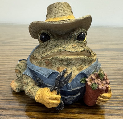 HOME STYLE TOAD HOLLOW LAWN GARDEN PATIO RESIN TOAD FIGURE | eBay