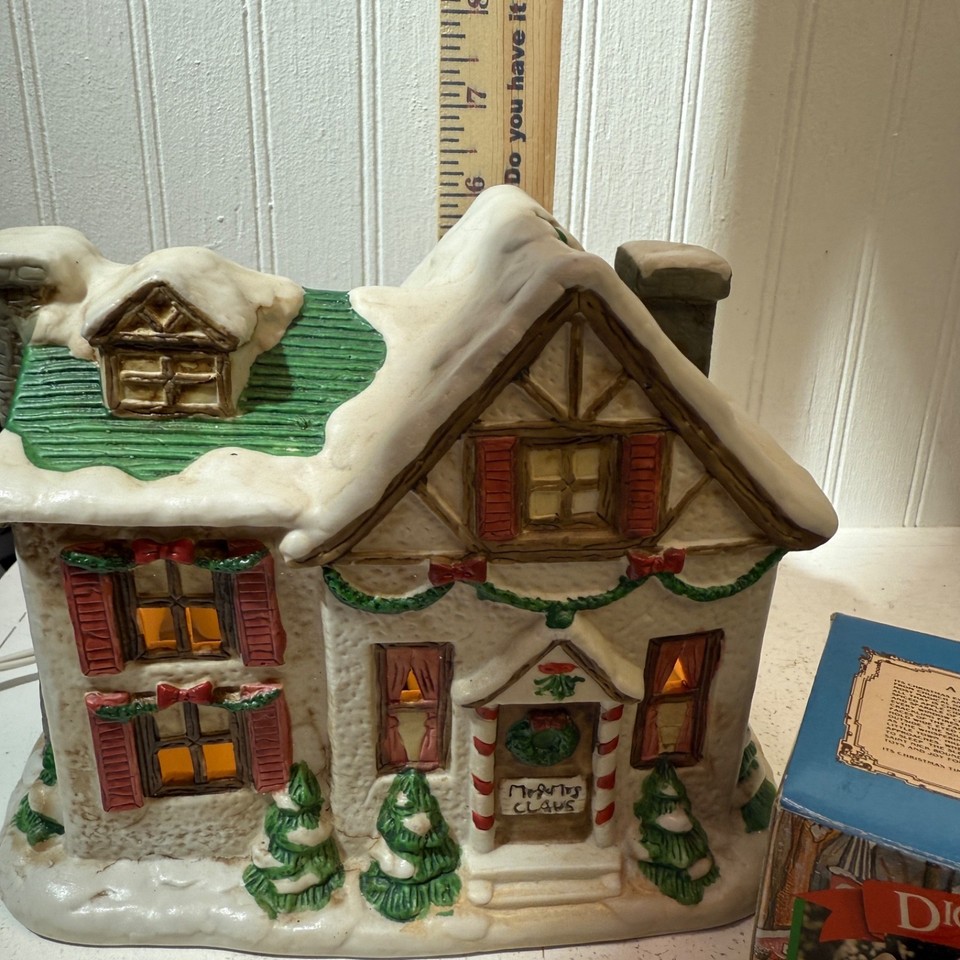 1992NOMA Kringle Town Collectibles Mr. & Mrs. Claus House" w/Original ...