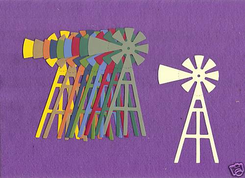 WINDMILL die cuts scrapbook cards | eBay