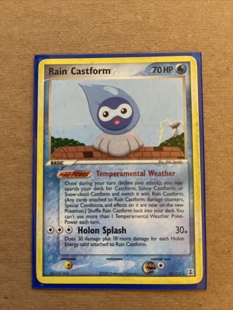 Pokémon TCG Rain Castform EX Delta Species 26/113 Reverse Holo Rare for ...
