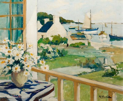 Raymond Wintz : Finistere Harnour from my Studio : Archival Quality Art ...