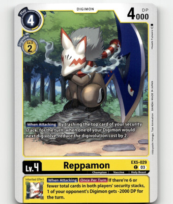 Digimon CCG Reppamon - Animal Colosseum | eBay