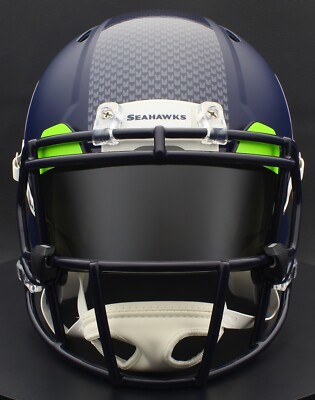 ***CUSTOM*** SEATTLE SEAHAWKS Full Size NFL Riddell SPEED Football ...