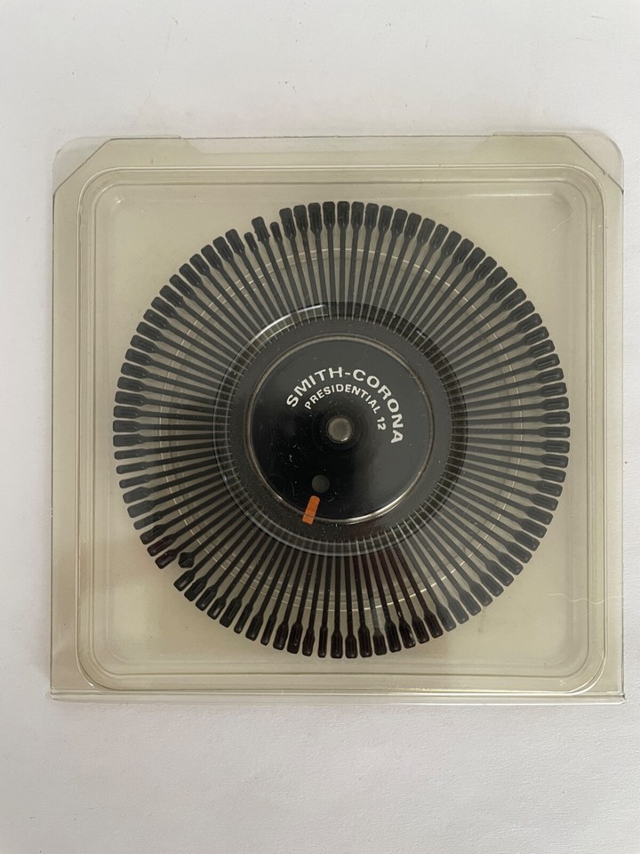 Smith- Corona PRESIDENTIAL 12 Printwheel in Plastic Case | eBay