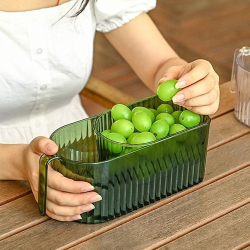 Bilayer Snack Box Light Luxury Household Dried Fruit Box Portable Fruit ...