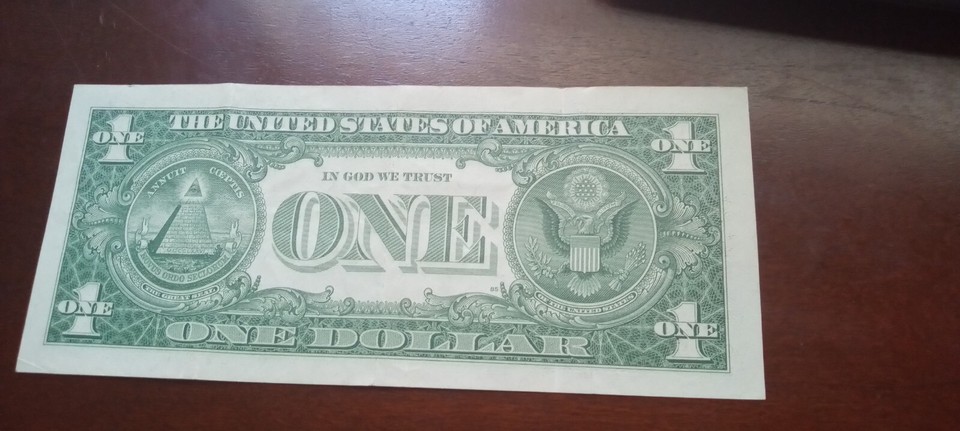 1957 STAR NOTE One Dollar Blue Seal Note Silver Certificate Old US Bill ...