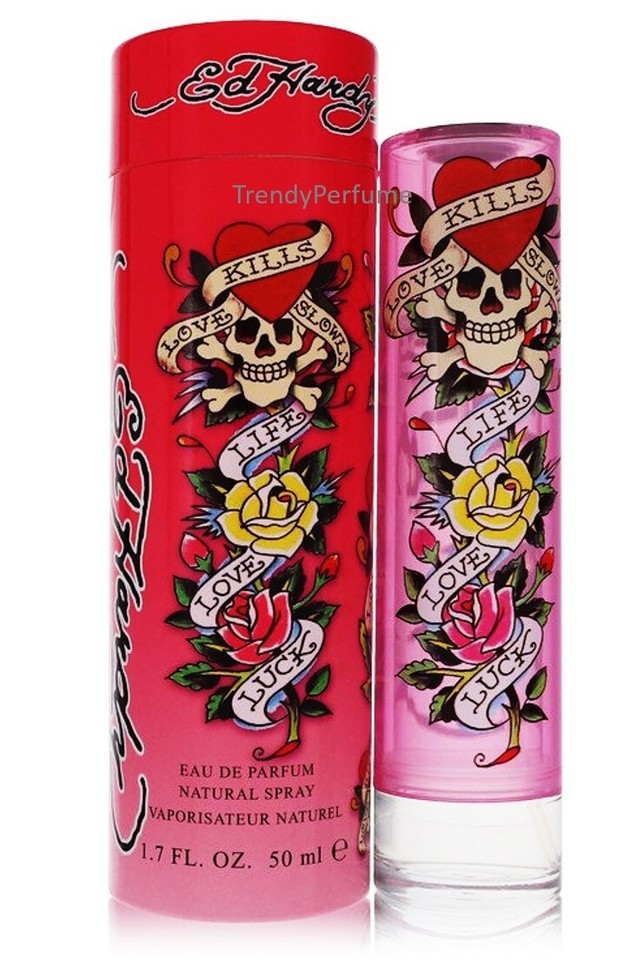 Ed Hardy Perfume by Christian Audigier EDP Women 1, 1.7, 3.4, 6.8 oz ...