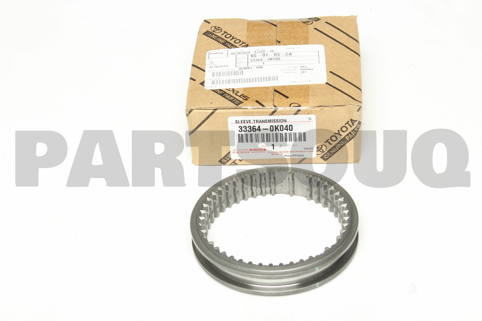 333640K040 Genuine Toyota SLEEVE, TRANSMISSION 33364-0K040 | eBay