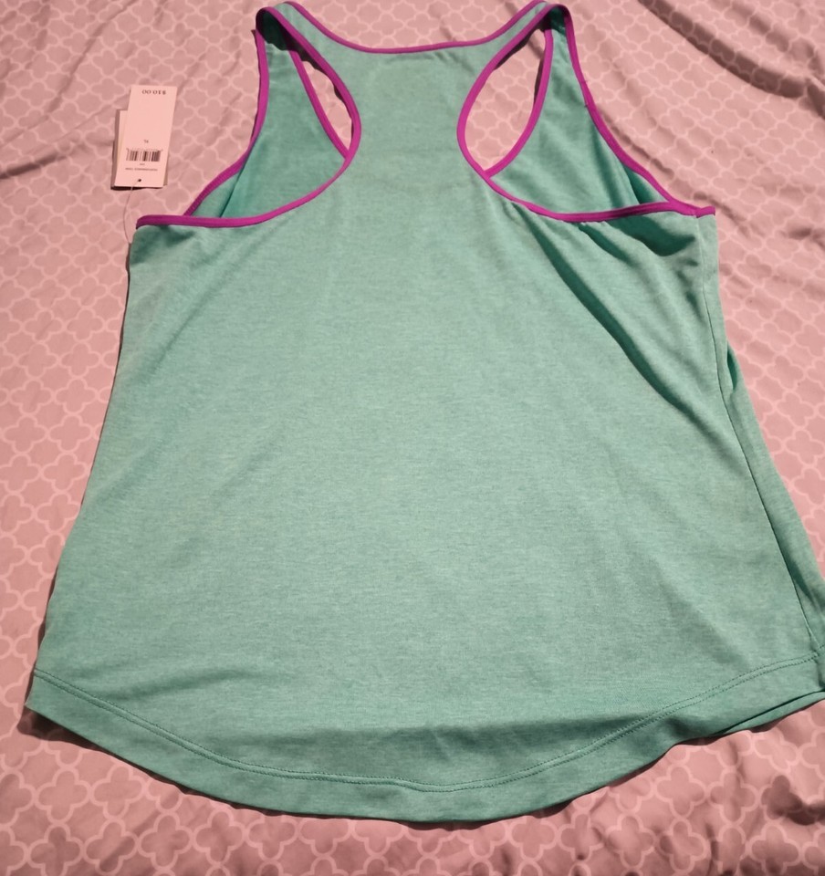 MTA Sport Teal Workout Tank NWT Size XL | eBay