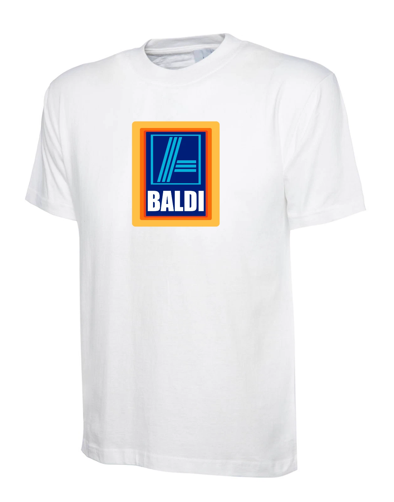 Baldi T-Shirt - Funny Novelty Aldi Supermarket Bald Men's Hilarious Tee ...