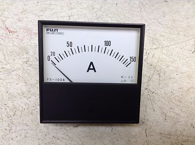 Fuji Electric FS-100A FS.5A CT 150A/5A AC Ammeter FS5A FS100A (TBI) | eBay
