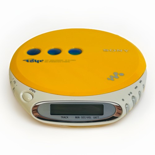 Sony Walkman Portable CD Player Yellow PSYC D-EJ360 G-Protection Tested ...