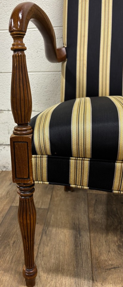 Vintage Sam Moore Furniture Sheraton Style High Back Accent or Lolling ...