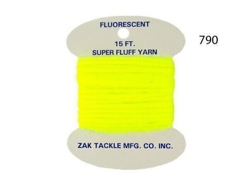 Zak Tackle Super Fluff Yarn 180" Chartreuse Z-790 | eBay