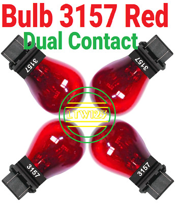 (4 Pieces) 3157 RED Repl. 3057, 3357, 3457, 4157 | eBay