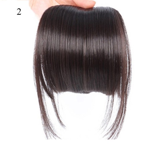 Clip In Women For Human Hair Neat Bangs Front Fringe Hair Extensions ...
