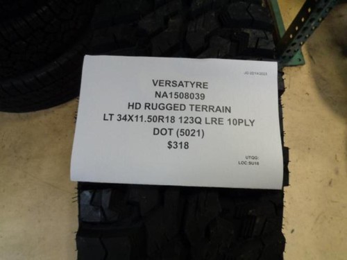 1 VERSATYRE HD RUGGED TERRAIN 34 11.5 18 123Q LRE 10PLY NA1508039 BQ1 ...
