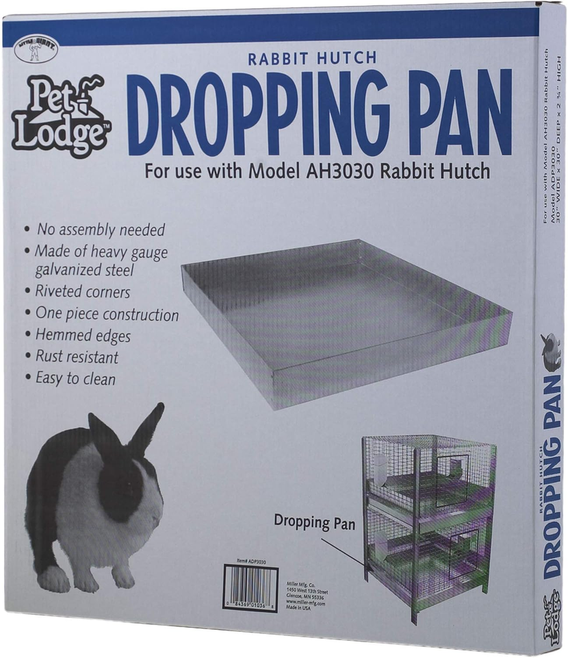 Steel Dropping Pan - Pet Lodge - Heavy Duty Galvanized Waste Pan ...