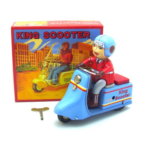 MS637 Scooter Tintoy Adult Collection Toy Creative Gift Tin Toy Xmas ...