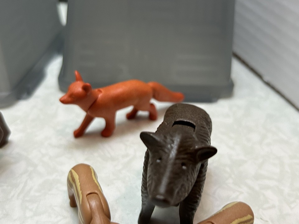 Playmobil Movable Animals Deer Family, Lion, Parrot, Fox Lot Of 10 A3 ...