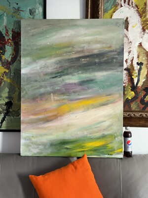 HILDA EPNER LISTED ARTIST CALM BEFORE A STORM JACKSON POLLOCK STYLE ...