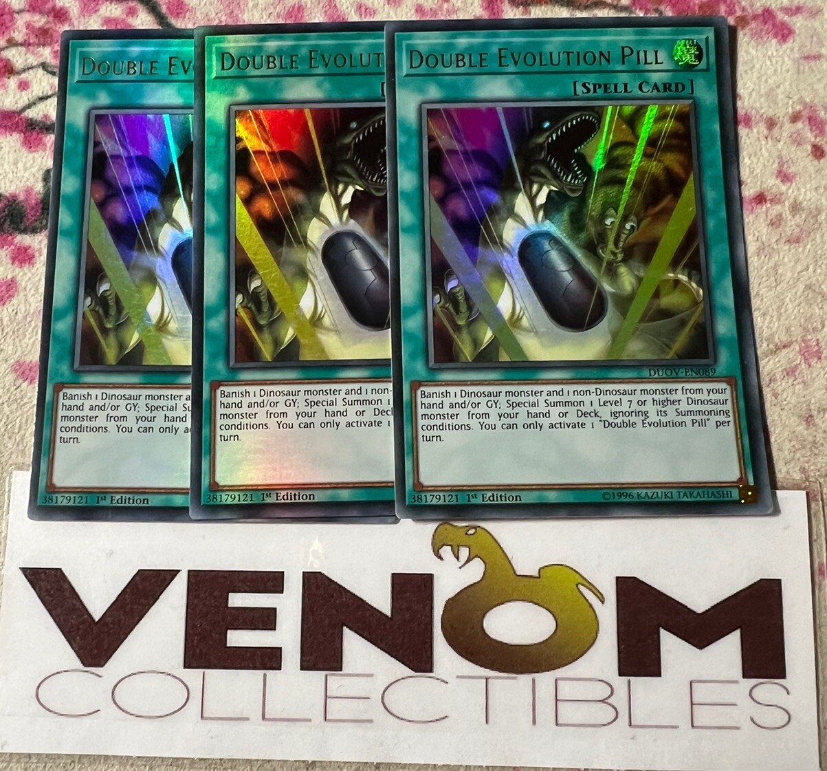 3x (M/NM) *EURO* Double Evolution Pill DUOV-EN089 Ultra Rare 1st ...