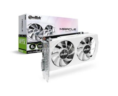 [emTek] GEFORCE RTX 3050 MIRACLE WHITE D6 6GB Graphic card/Express ...