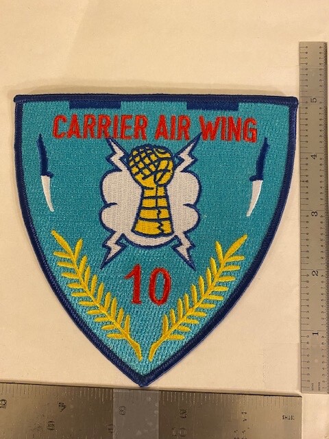 ORIGINAL/AUTHENTIC US Navy Carrier AIR GROUP TEN (CAG-10) Shield Patch ...