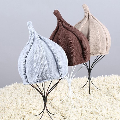 Funny Warm Winter Beanie Pointed Hats Windmill Caps Twisted Flower ...