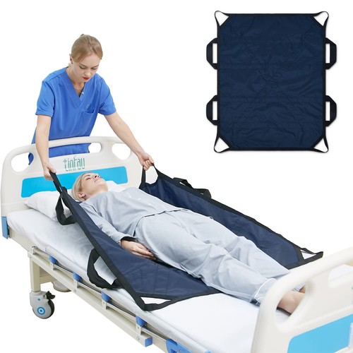 Bed Positioning Pad with Reinforced Handles, 45" X 36" Multipurpose ...