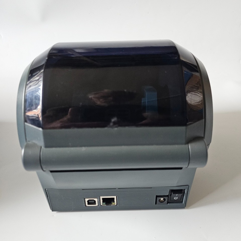 Zebra GK420d LAN USB Thermal Label Printer Peeler PSU Cables Roll 4x6 ...