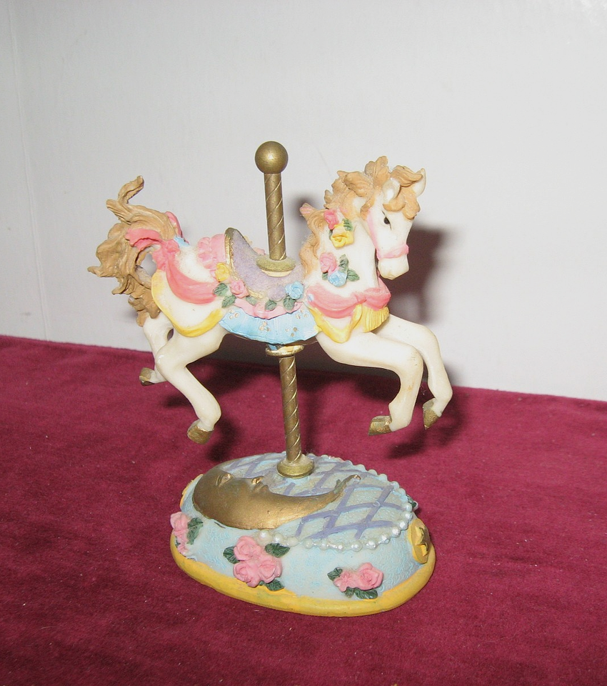 Miniature Carousel Pony Figurine Mini Carousel Horse Very Detailed | eBay