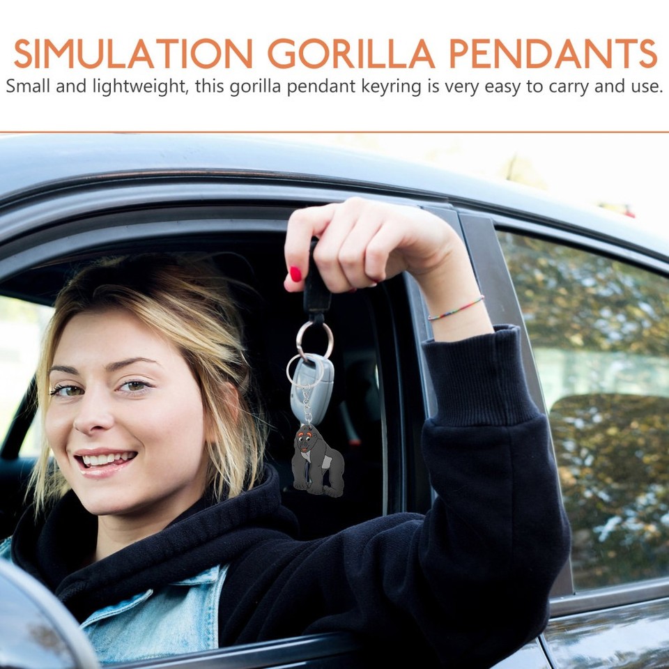 12 Pcs Key Ring Hanging Charm Gorilla Keychain Pendant Accessories | eBay Australia