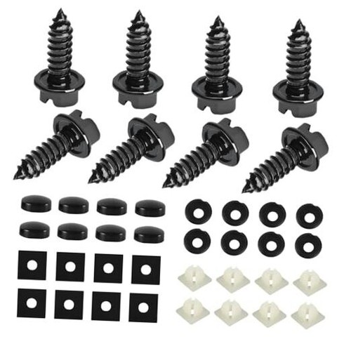 8PCS Rustproof License Plate Screw Kit, Stainless Steel Car Bolts 8 PCS ...