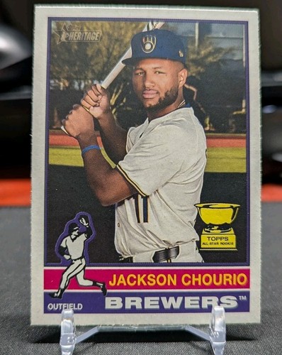 2025 Topps Heritage Flipped Bat Variation Jackson Chourio (#106 ...