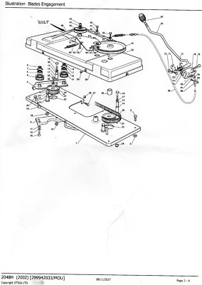 Viking, MT 740, MT 790, MT 795, engine to deck drive belt 48" 122cm cut ...