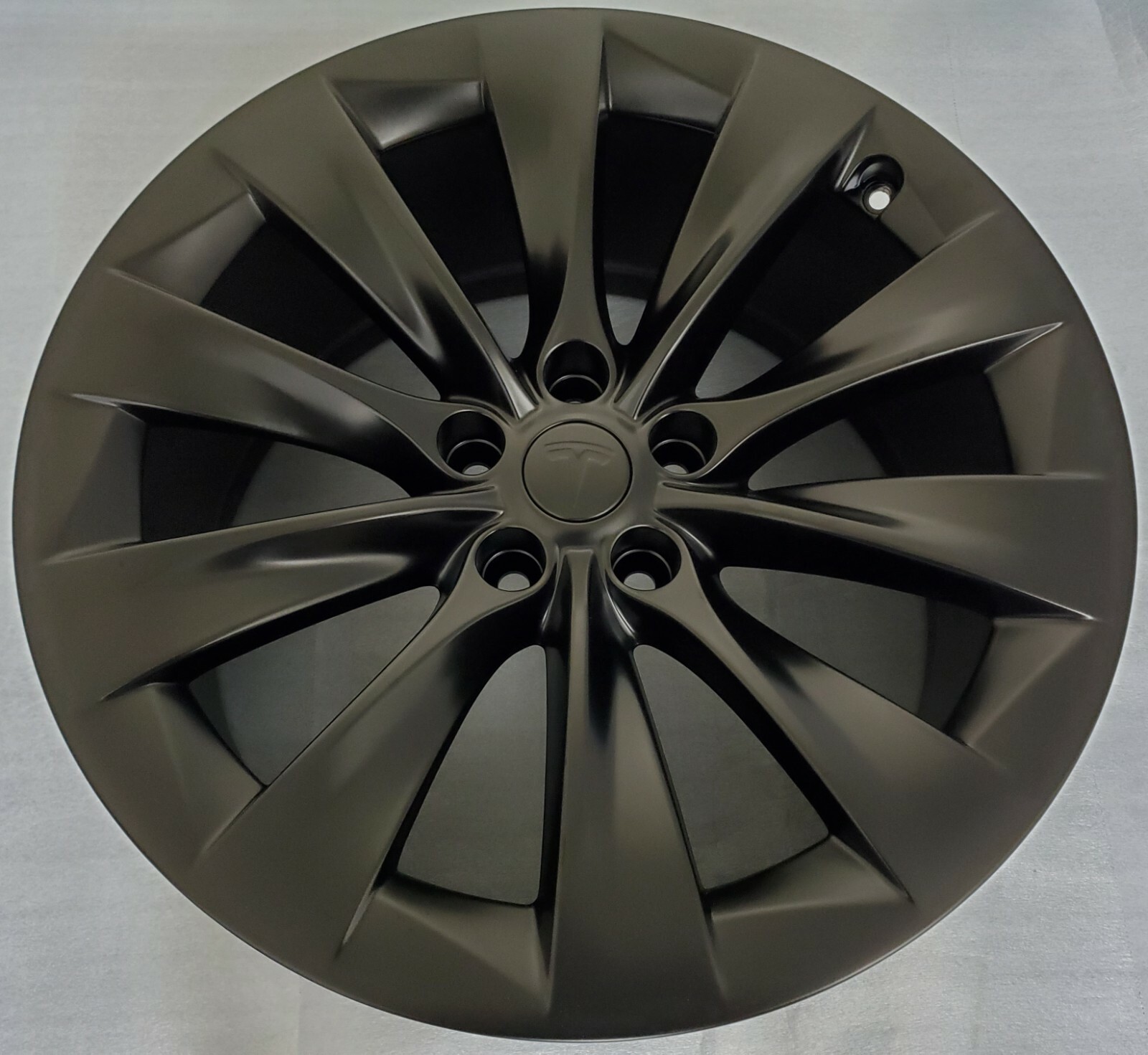 Original 20" Tesla OEM Model X REAR 20x9.5 Black Slipstream Wheel Rim ...