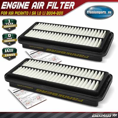 2x Air Filter for Kia Picanto I SA 1.0 1.1 2004-2011 Hatch 2811307100 ...