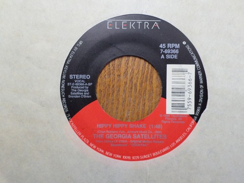 ELEKTRA 7" 45 RECORD/GEORGIA SATELLITES/HIPPY HIPPY SHAKE/HAND TO MOUTH ...