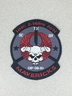 US Army HHC 2-149 Aviation OIF 08-10 MAVERICKS SC TX OK Patch | eBay