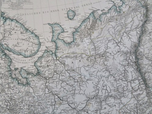 Northern Russia Archangelsk White Sea Ural Mountains 1869 Petermann ...