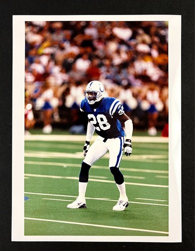 2001 Idrees Bashir Indianapolis Colts Football Game Safety #28 Vintage ...
