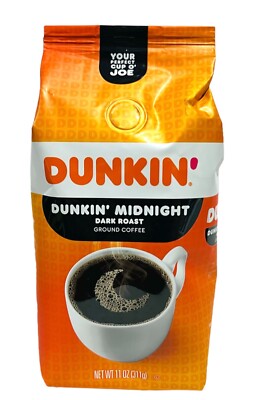 Dunkin Midnight Dark Roast Ground Coffee 11 oz | eBay